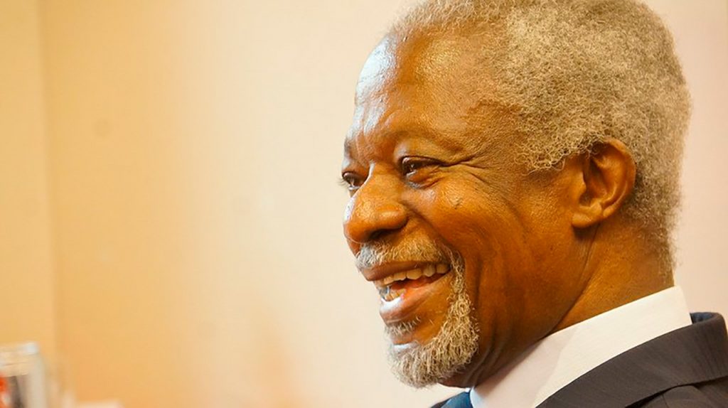 Kofi Annan ex secretario de la ONU y Premio Nobel de la Paz fallece a ...