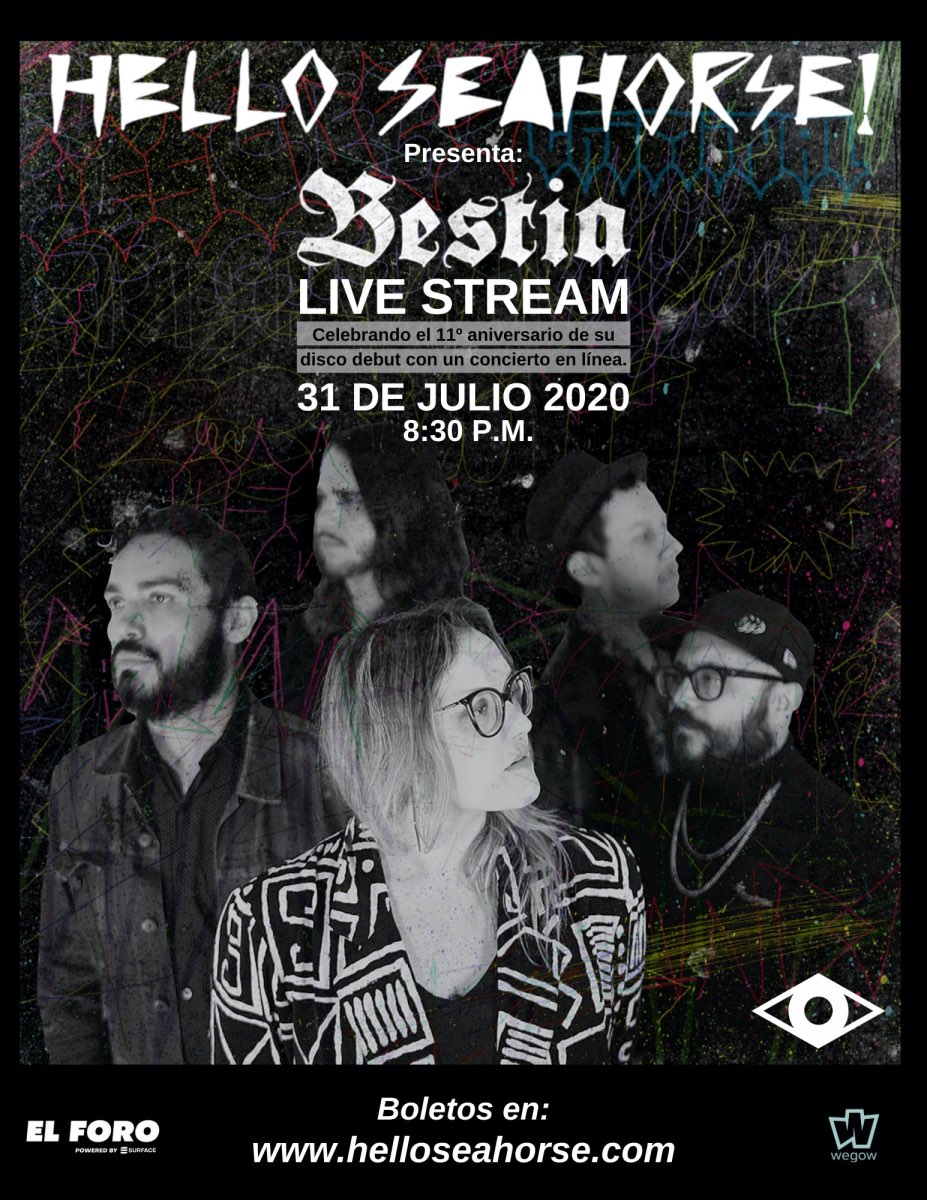 Hello Seahorse! celebra 11 años de su disco ‘Bestia’ con show virtual